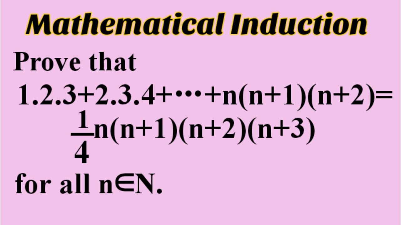 1.2.3+2.3.4+...+n(n+1)(n+2)=(1/4)n(n+1)(n+2)(n+3) # ...