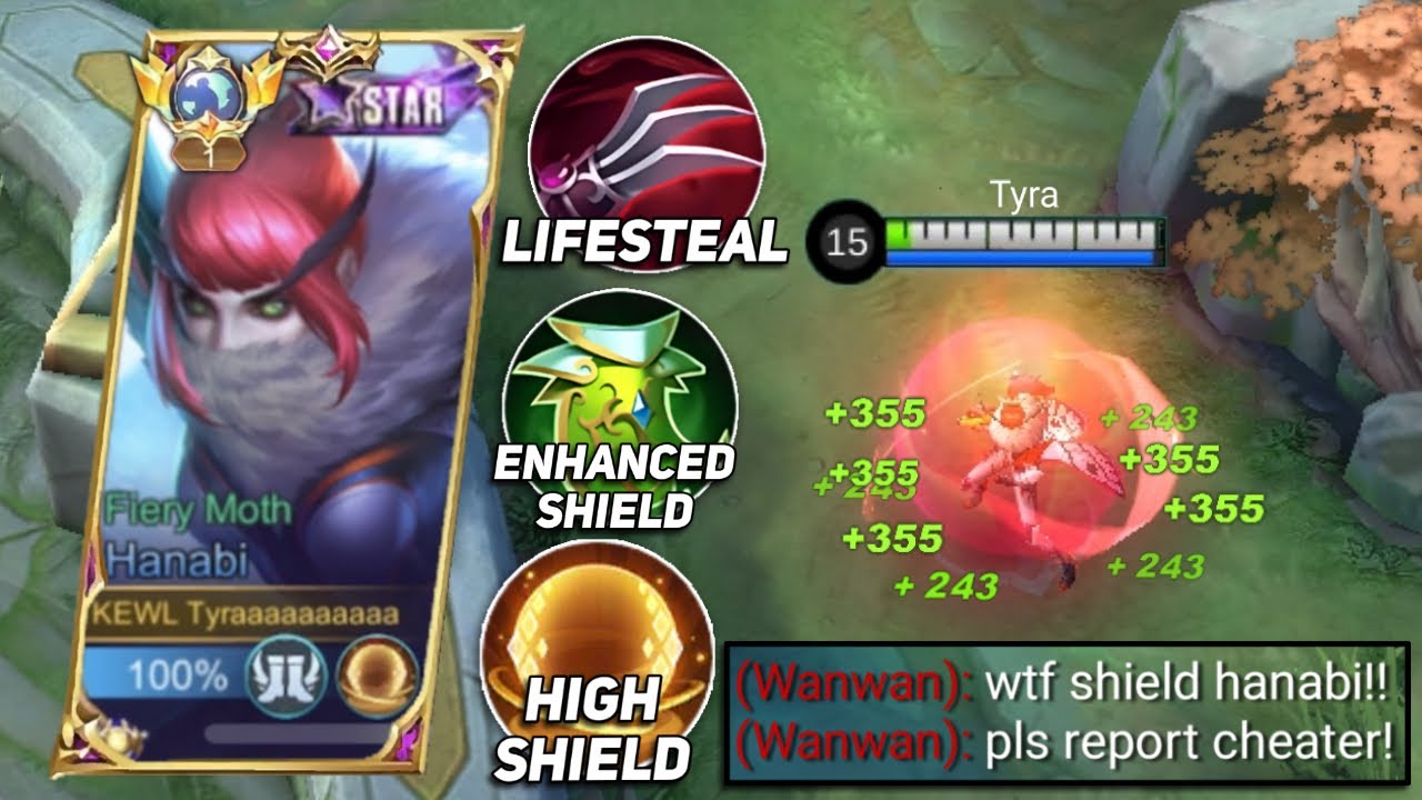 GLOBAL HANABI LIFESTEAL BUILD!! UNLIMITED HP REGEN HACK!! (MUST TRY ...