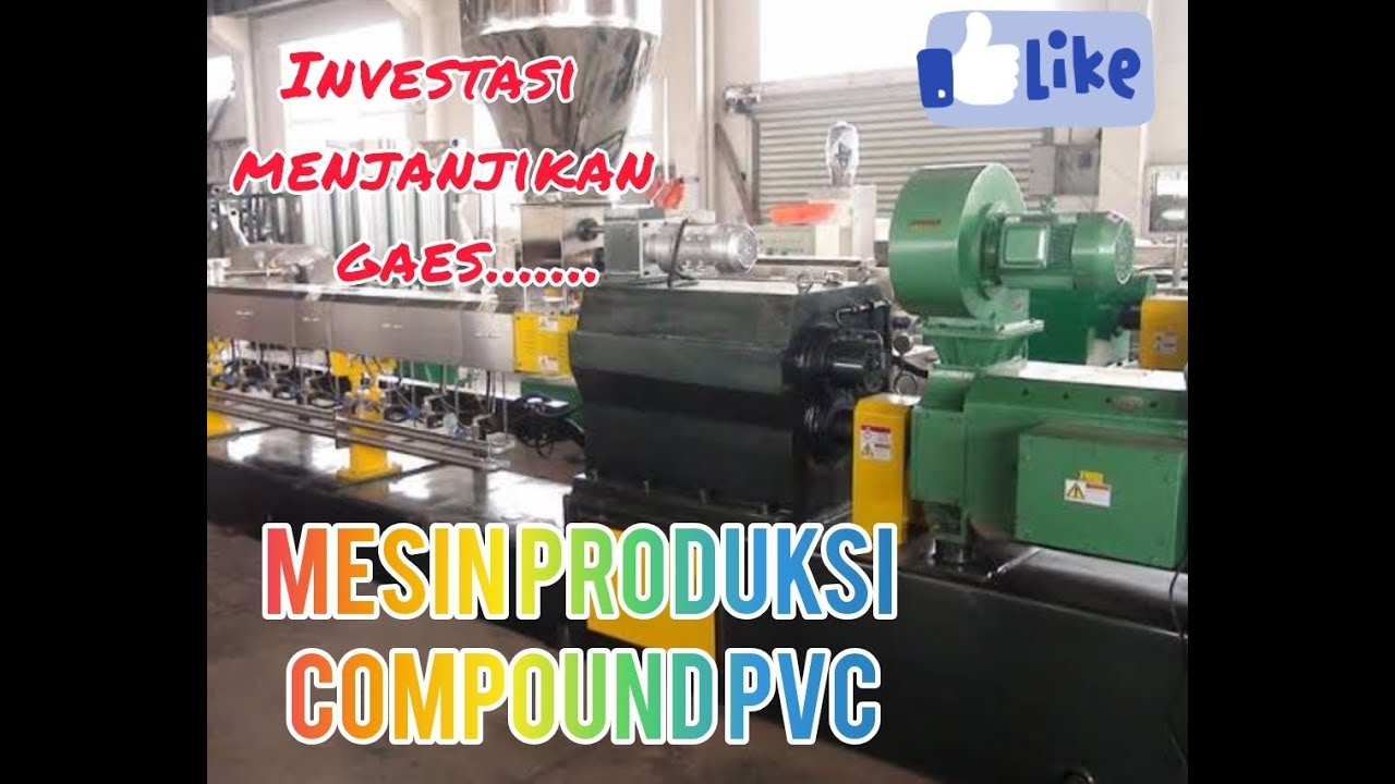 Mesin produksi compound pvc - YouTube