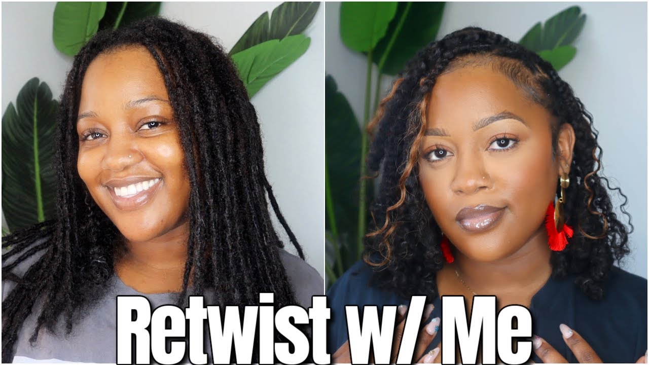 Retwist & Style | Braided Boho Bob | Loc Styles - YouTube