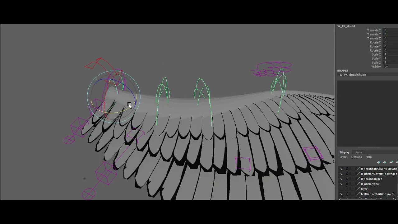 Bird wing rig 2 - YouTube