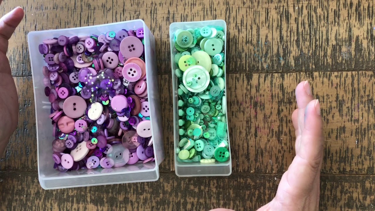 Button & Embellishment storage suggestions - YouTube
