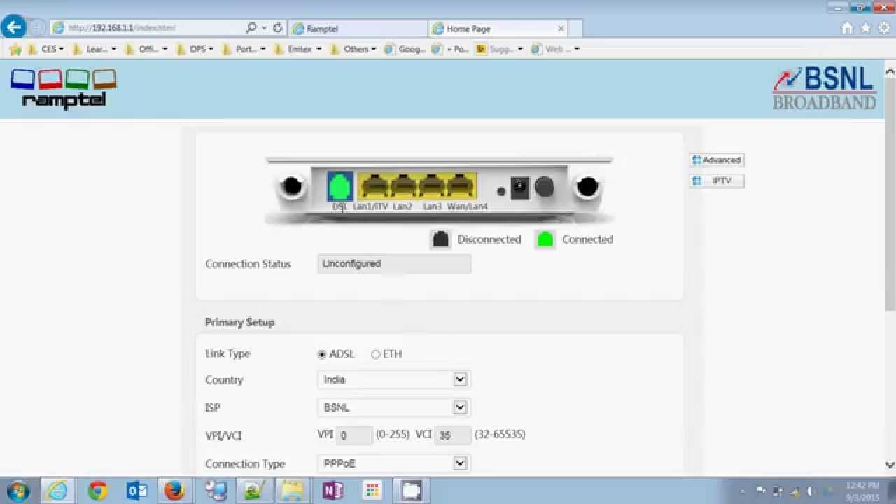 Configure Ramptel RD151 Modem - YouTube