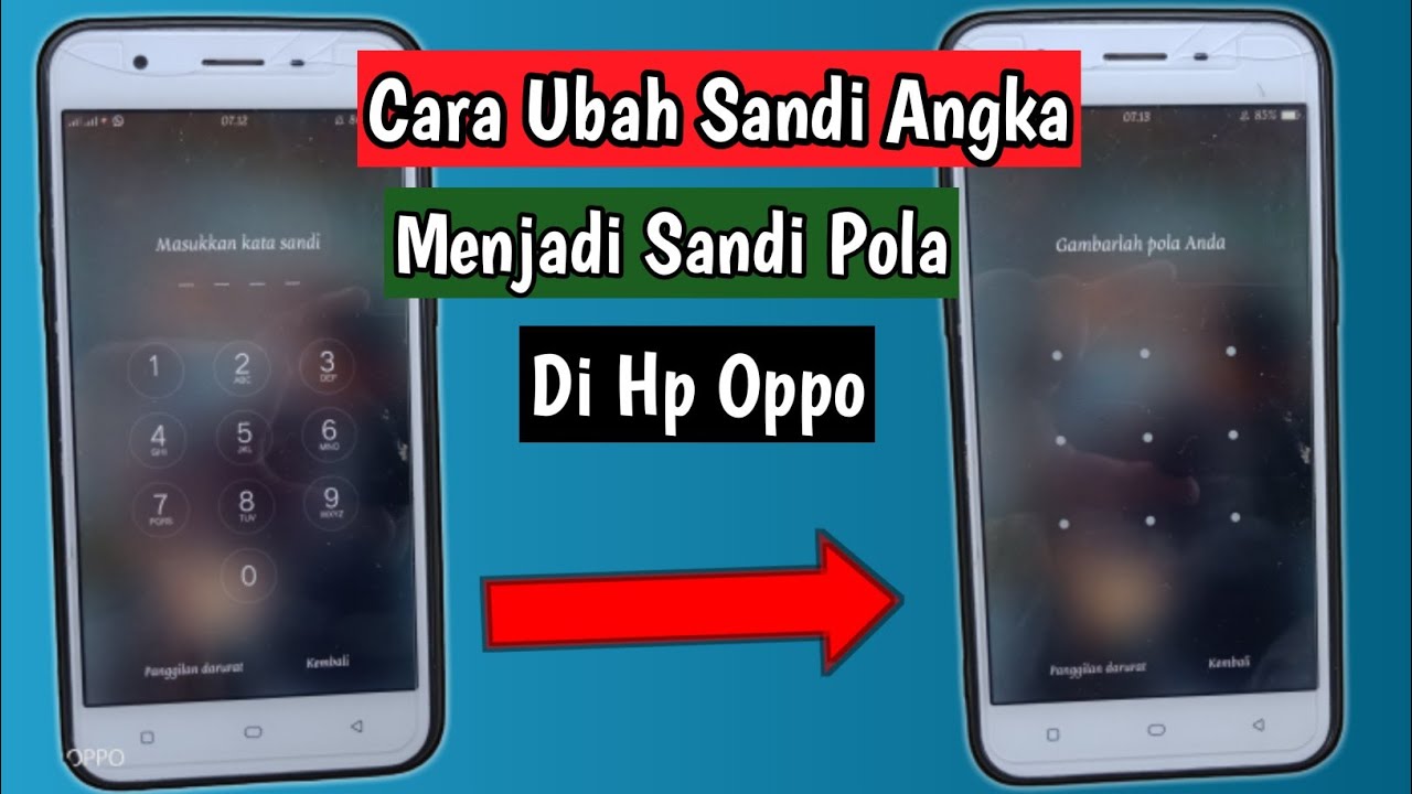 Cara Mengubah Sandi Angka Menjadi Pola Di Hp Oppo A37 A39 - YouTube