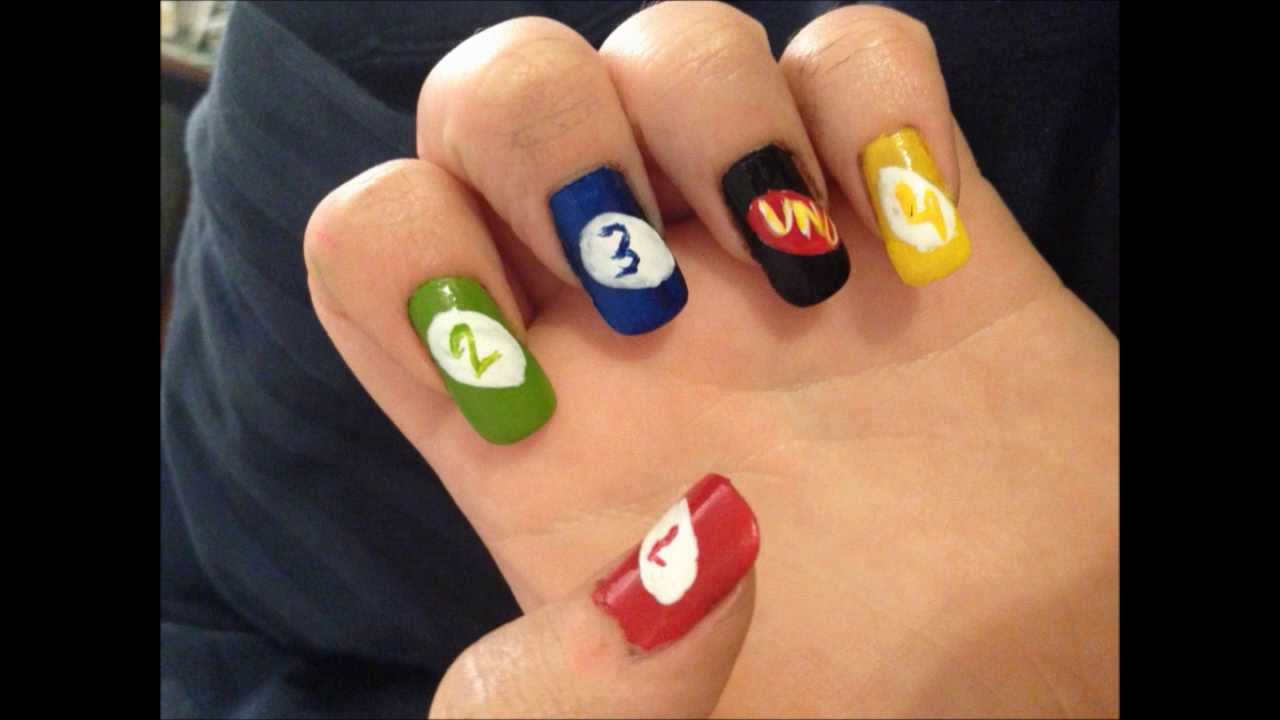 Uno Nail Tutorial - YouTube