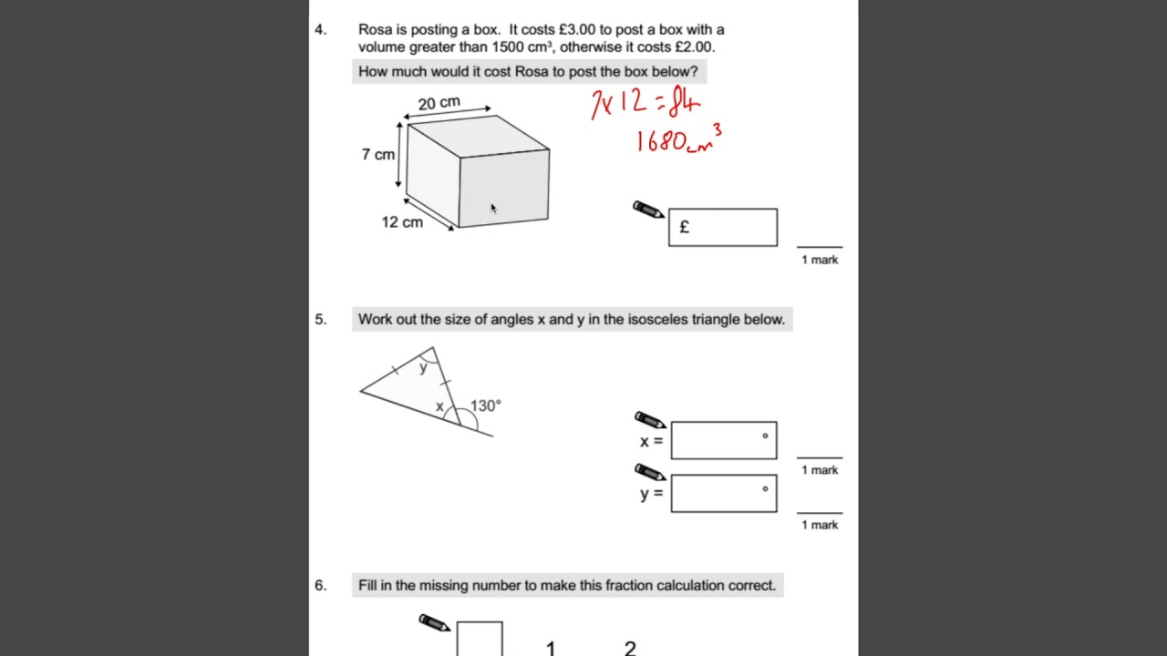 CGP KS2 Maths SAT Buster Set A Test 3 walkthrough -Year 6 SATs Maths ...