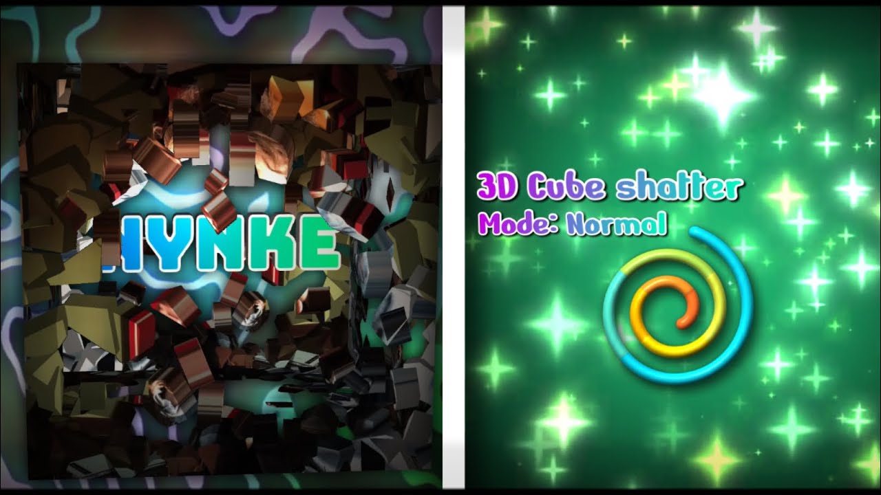 3D Cube Shatter - Funimate - YouTube