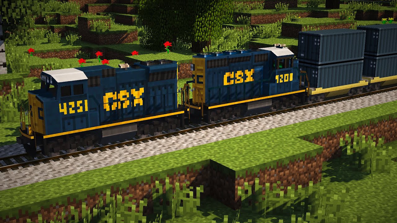 Traincraft - CSX Intermodal Train - YouTube