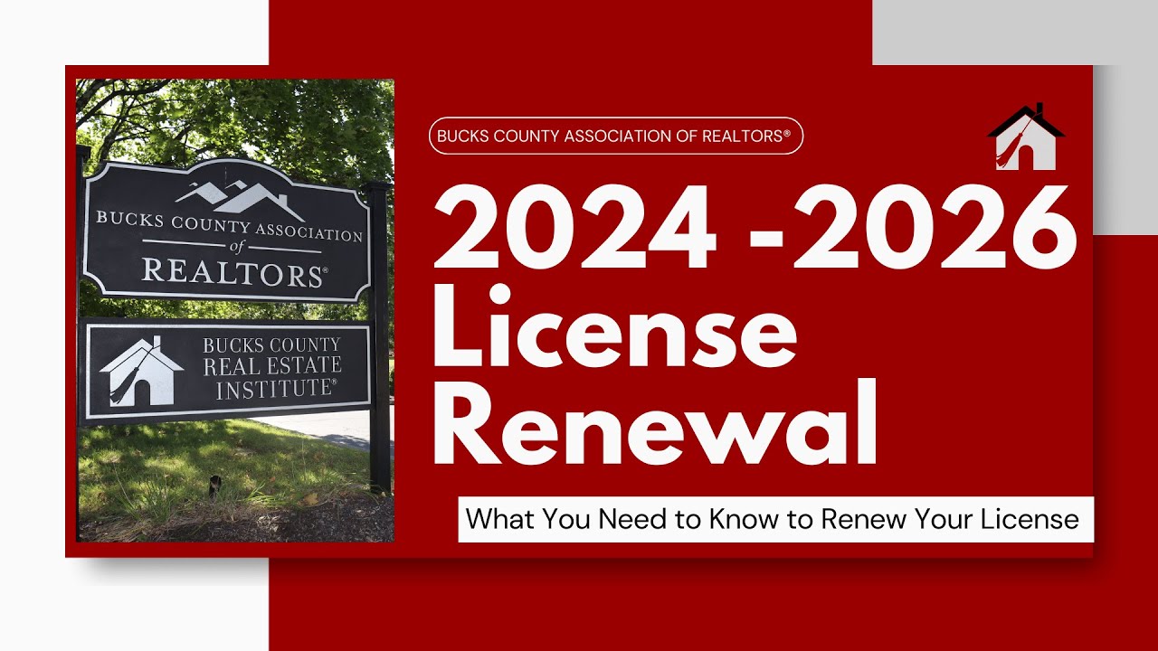PA Real Estate License Renewal 2024-2026 FAQ - YouTube