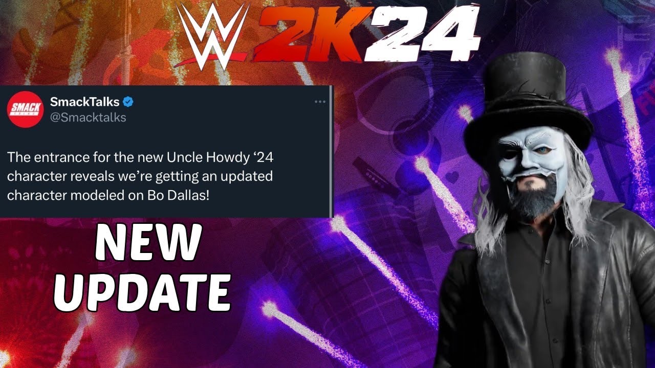 WWE2K24 *NEW* DLC FIRST LOOK!(*NEW* UNCLE HOWDY 24) - YouTube