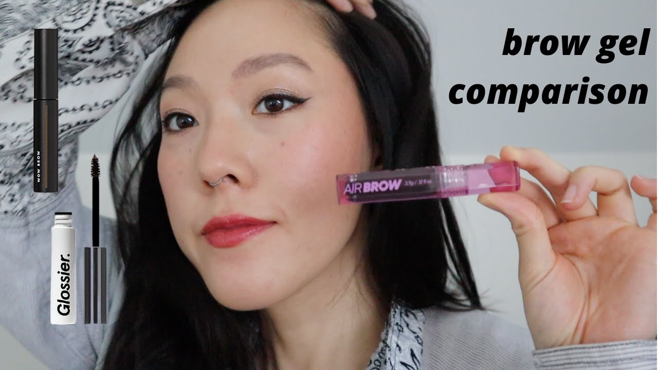 Best Brow Gel 2022 | Kosas Airbrow compared to Glossier Boy Brow and ...