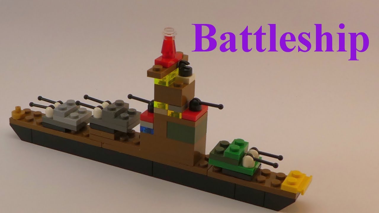 Lego Quick and Easy Battleship (Ship) - How to build with lego blocks ...