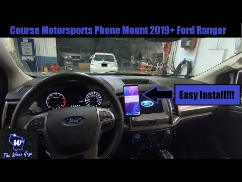 Course Motorsports Phone Mount For 2019+ Ford Ranger - YouTube