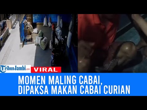 Maling Dipaksa Makan Cabai Saat Tertangkap Warga di Temanggung - YouTube