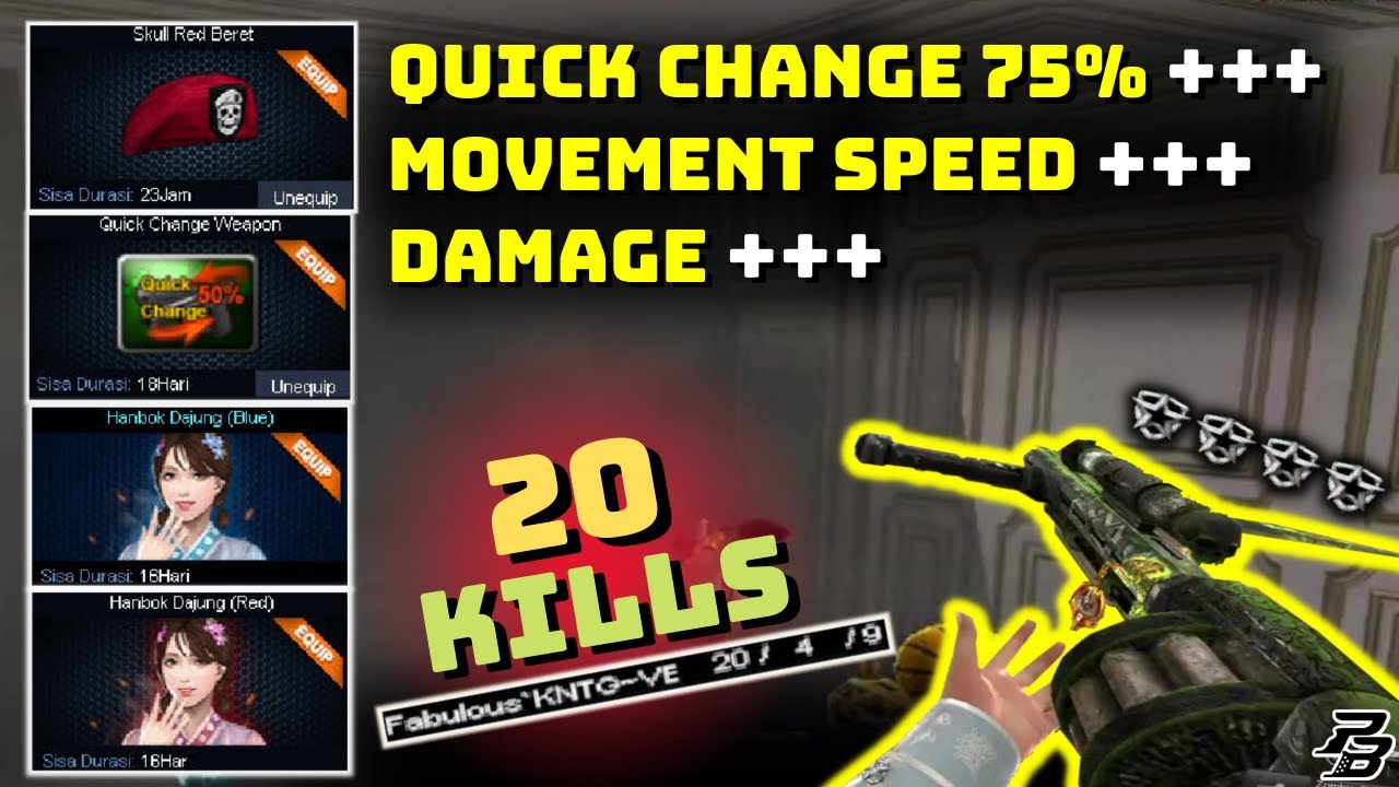 SKULL RED BERET + CHARACKTER DAJUNG = GENDONG SATU TEAM // Gameplay ...