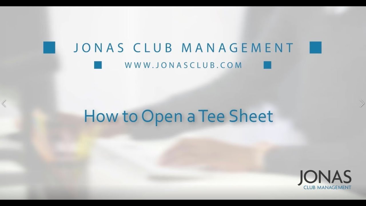 Tee Time Management - How to Open a Tee Sheet - YouTube