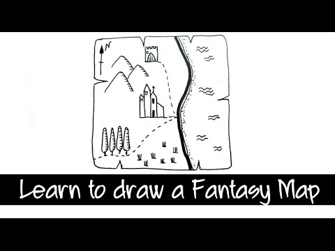 Learn to draw a Fantasy Map Quickly and Easily - YouTube