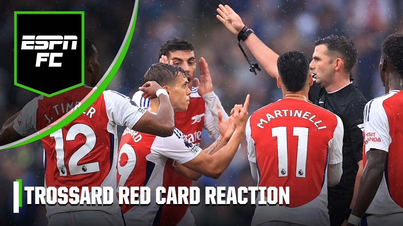 ‘INCONSISTENT!’ Was the referee right to send Leandro Trossard off vs ...