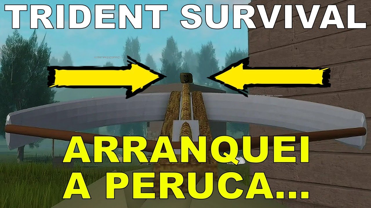 ONDE MINHA FLECHA PEGA NÃO NASCE MAIS CABELO... TRIDENT SURVIVAL - ROBLOX - YouTube