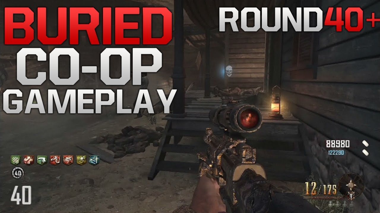 Buried Round 40+ Co-Op Live Commentary w/ UltimateGhillie (Black Ops 2 ...