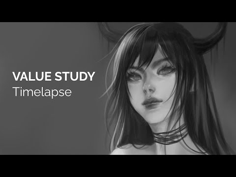 Digital Painting - Value Study Timelapse | DTIYS Entry - YouTube