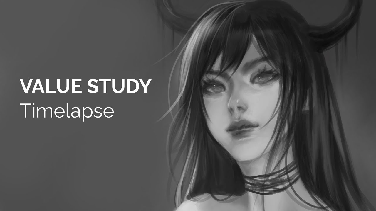 Digital Painting - Value Study Timelapse | DTIYS Entry - YouTube