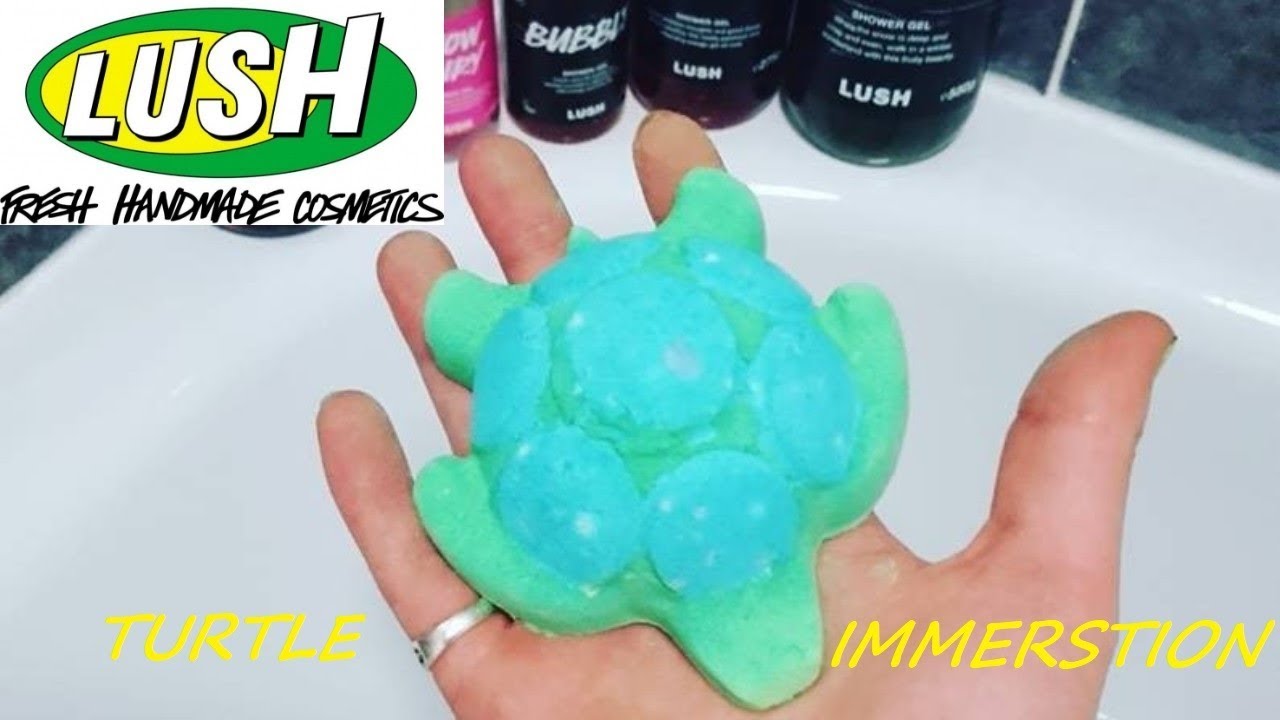 LUSH TURTLE IMMERSION jelly bomb demo and review. - YouTube