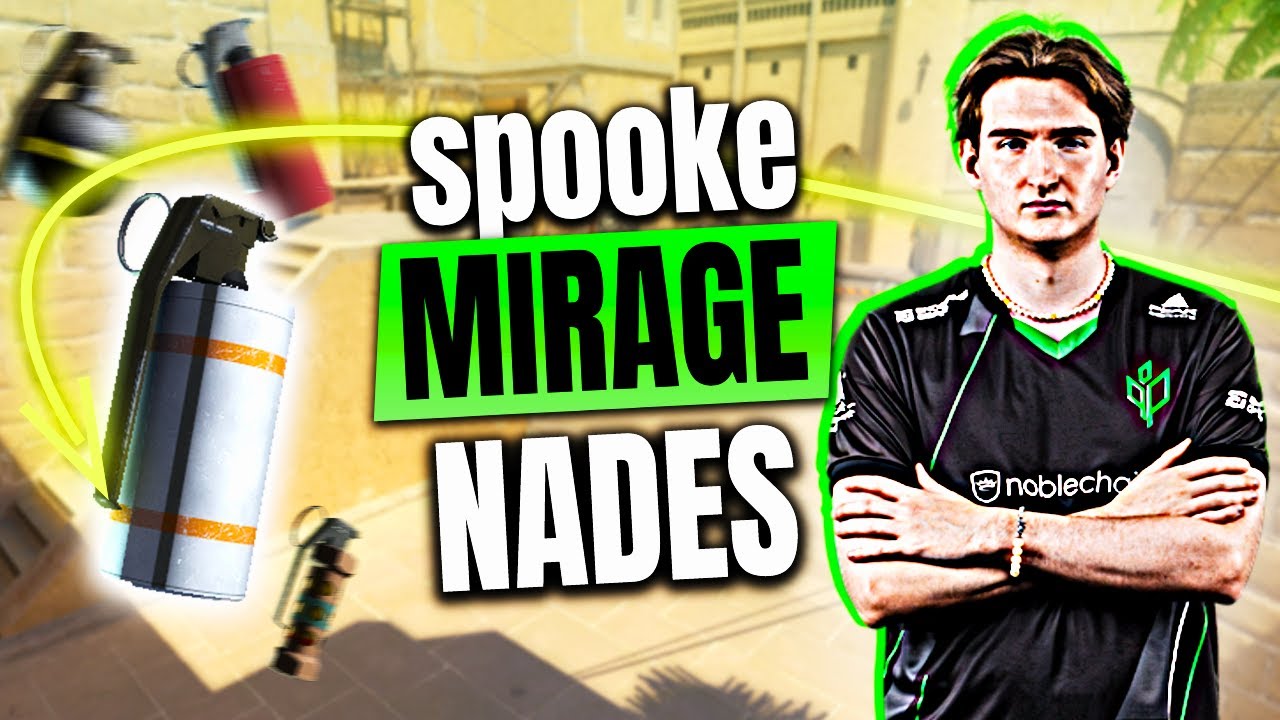 spooke (16-5) Mirage POV - Every nade used | CCT 2023 Online Finals 5 ...