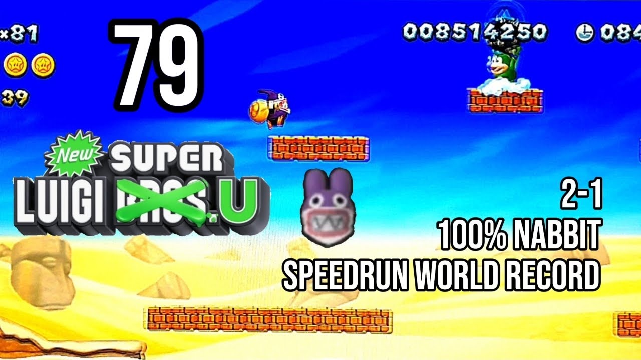 NSLU - 2-1 100% Nabbit Speedrun World Record (79 = 21) - YouTube