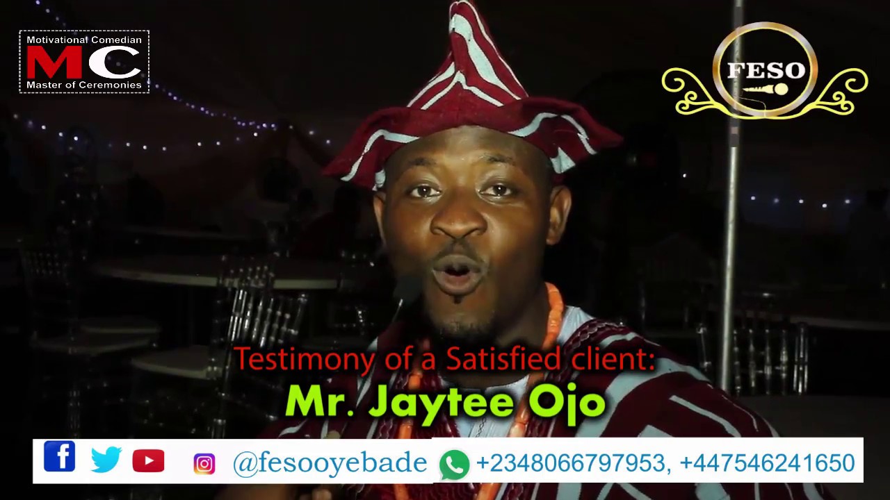 Nigerian MC Testimonial Video (feedback) - YouTube