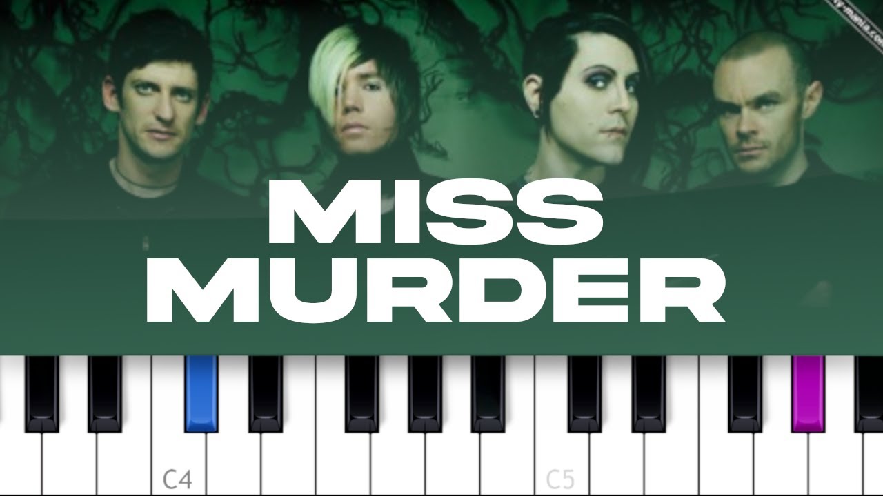 AFI - Miss Murder (piano tutorial) - YouTube