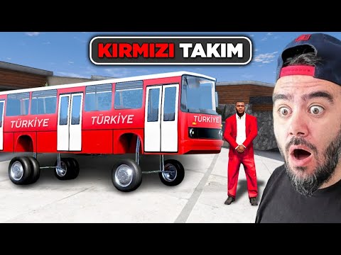 FRANKLIN KIRMIZI OTOBÜS ILE LOS SANTOSA GITTI - GTA 5 MODS