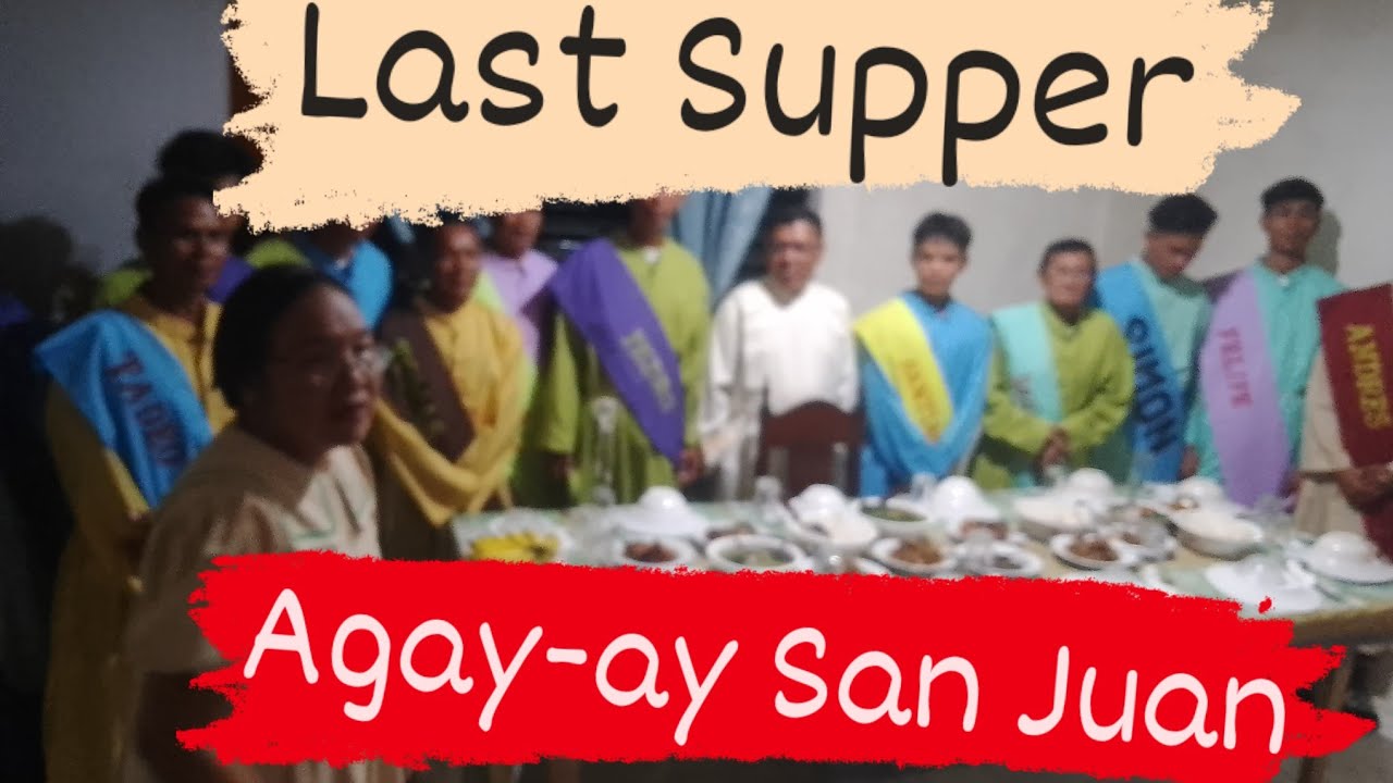 Agay-ay, HUGAS SA TIIL SA APOSTOLES #kaagapaydante #sanjuan - YouTube