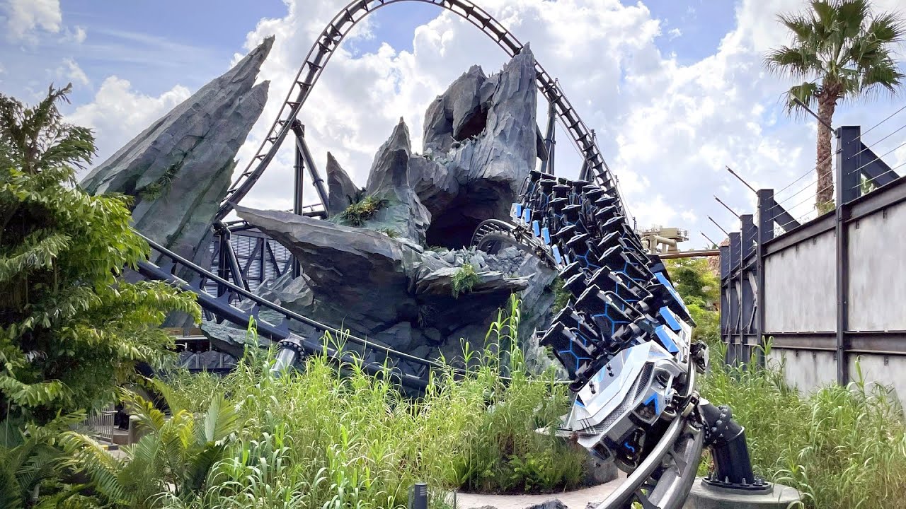 VelociCoaster Construction Update and Multi-Train Testing - YouTube