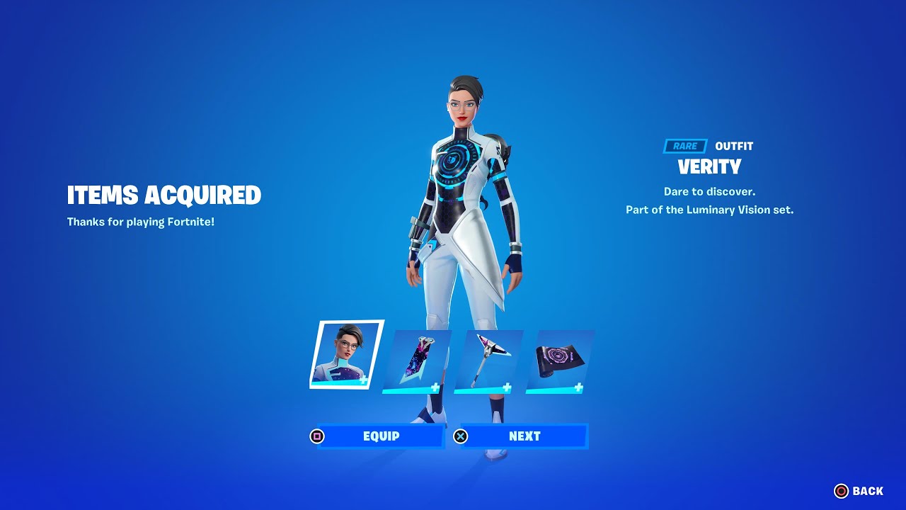 NEW Verity skin in Fortnite - YouTube