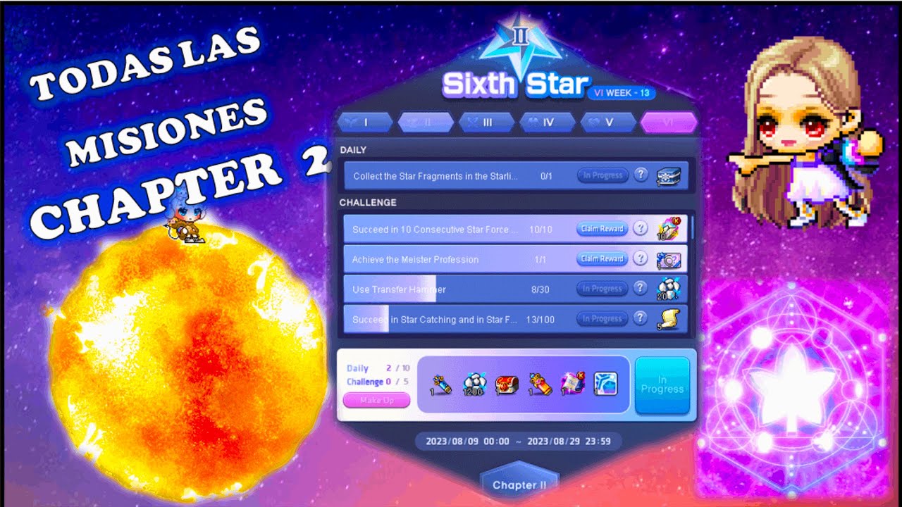 Todas las Misiones del Chapter 2 Journey Toward the Sixth Star Maplestory 2023 - YouTube