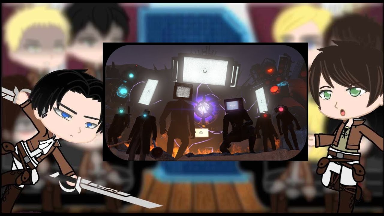 AOT/Attack On Titan react to Skibidi Toilet Season 22 (All Episodes) | Gacha React - YouTube