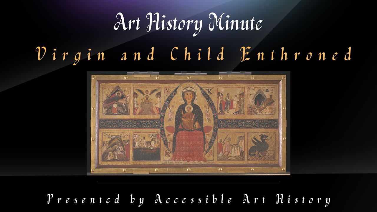 Virgin Theotokos And Child Enthroned