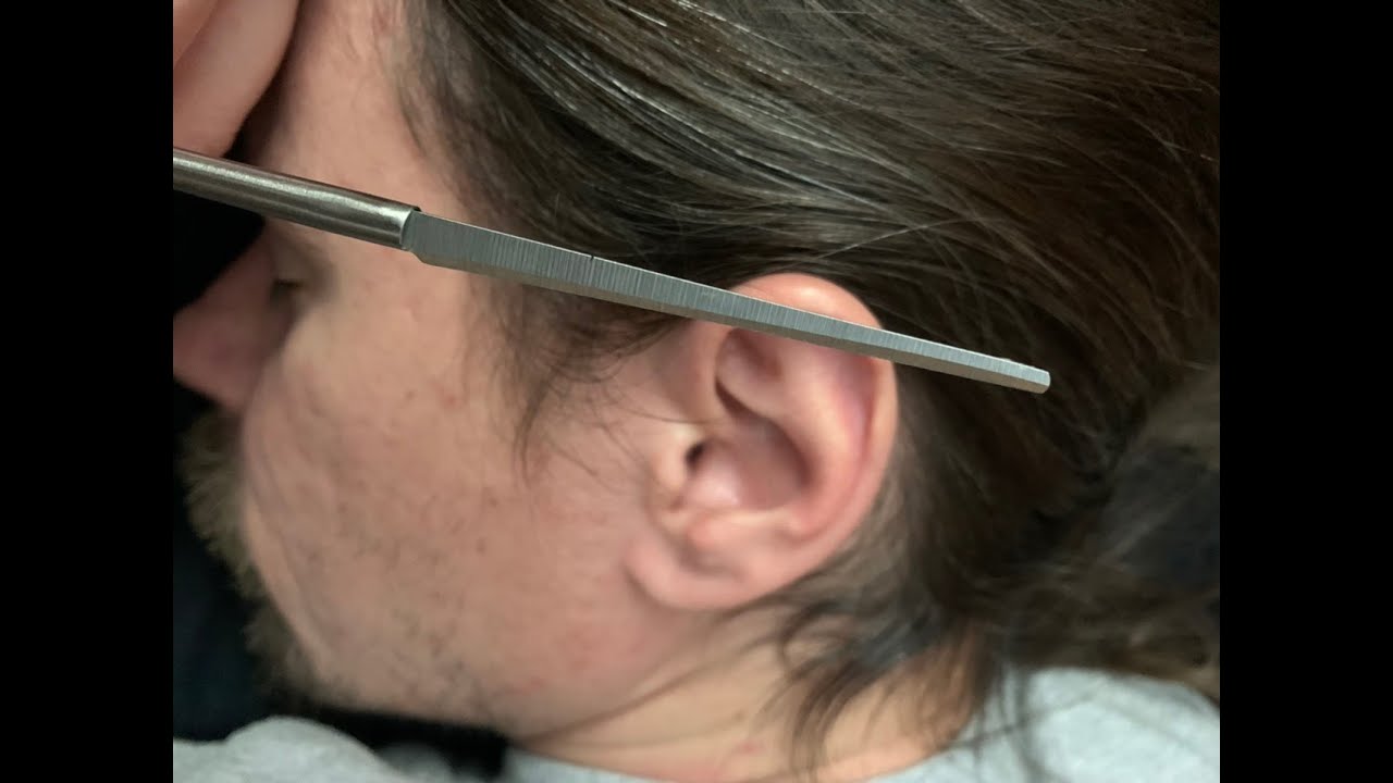ASMR Ear cleaning with Cloud Razor - YouTube
