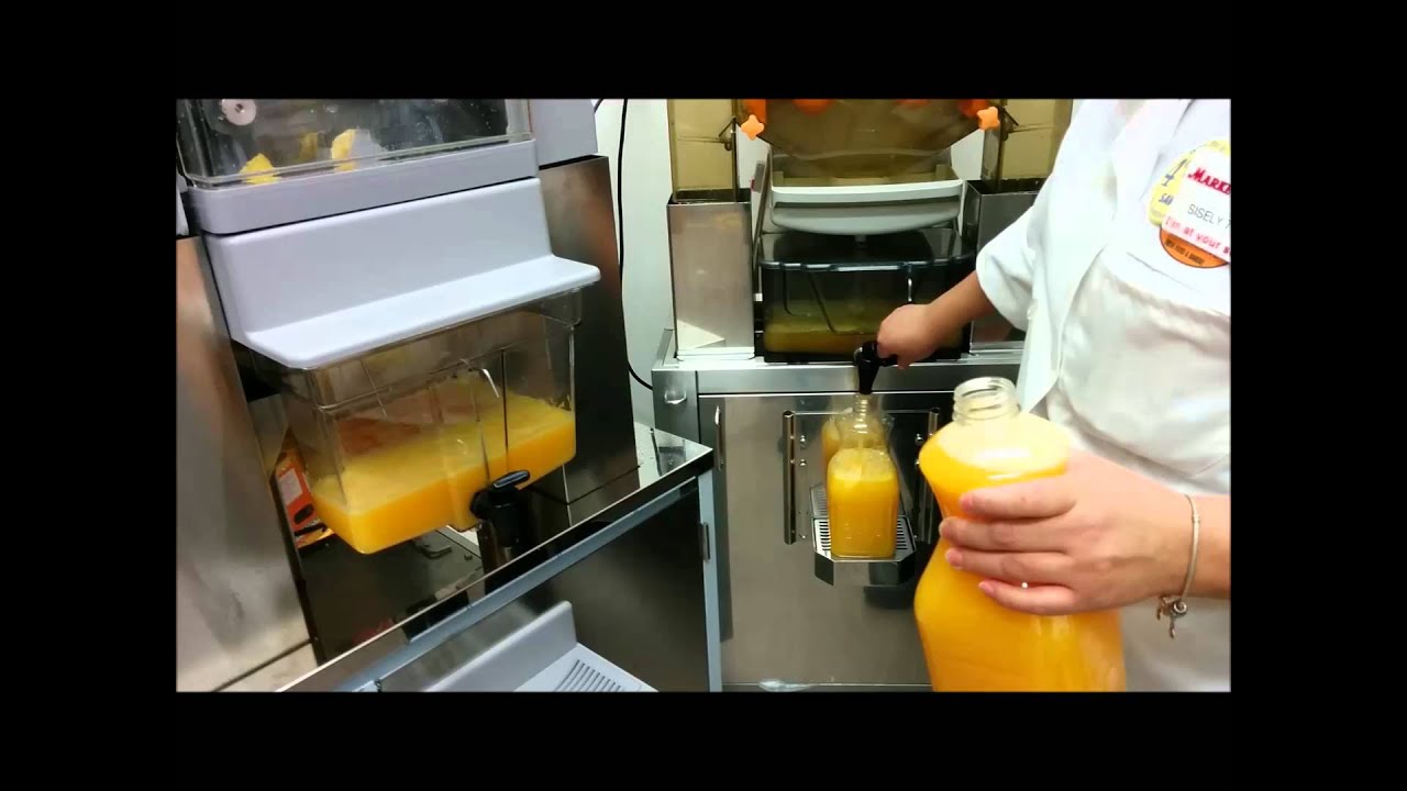 Zummo Z40 / C840C Automatic Citrus Juicer Vs Zumex Speed Tank Podium ...