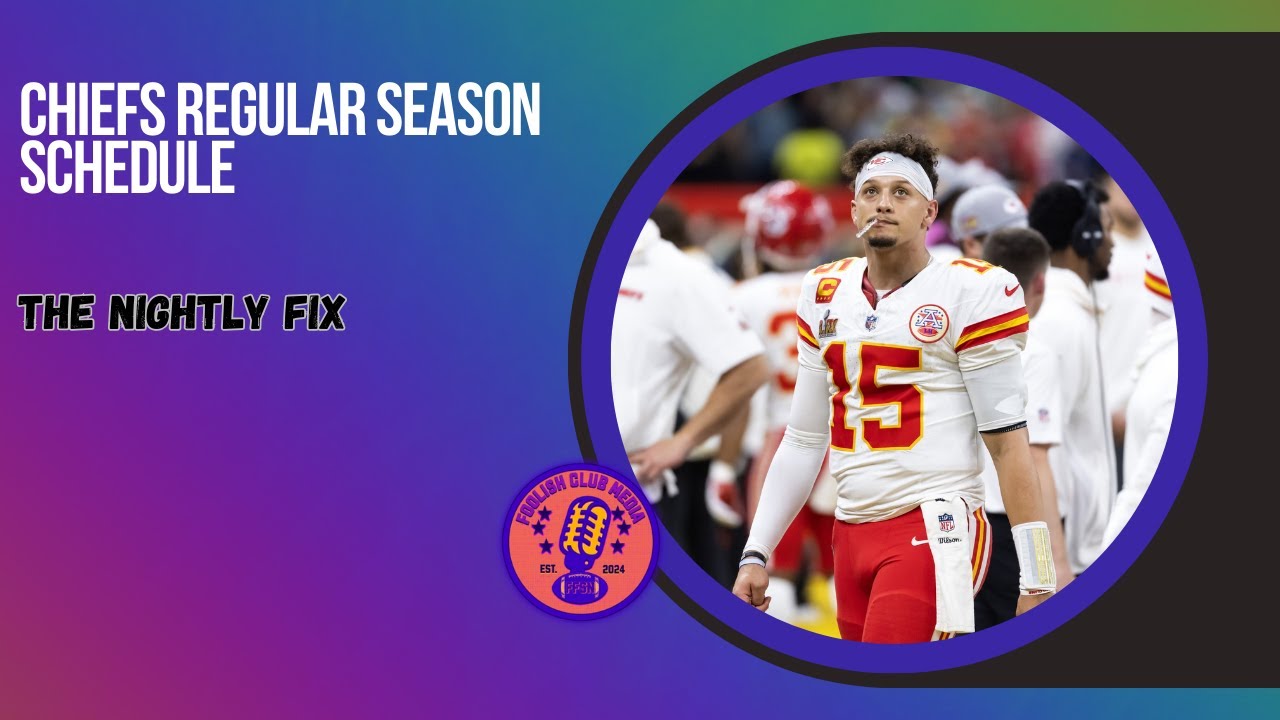 The Chiefs regular season schedule - YouTube