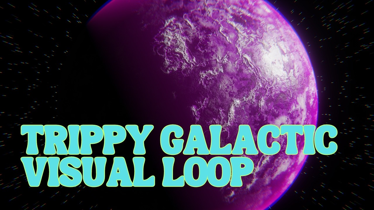 Purple & Red VJ Loop | Galactic Planet TV Art | Space Wallpaper | 4K Abstract Screensaver | NO ...