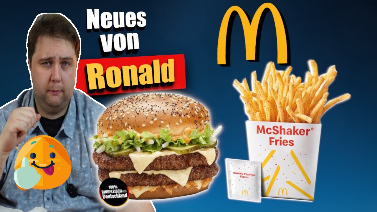 Der M Burger und Shaker Fries von McDonalds - NEU!🍟🍔〽️ - YouTube