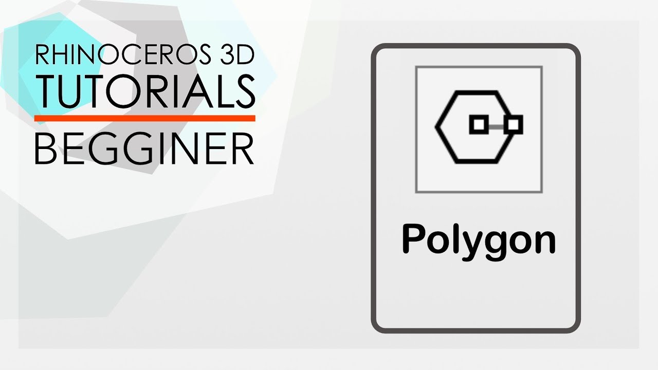 RHINO TUTORIALS - Beginner - Polygon creating - YouTube