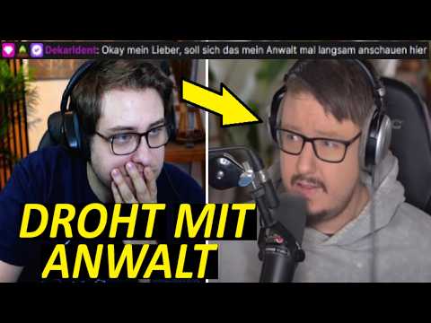 Banni EXPOSED Streamer & DEKARLDENT Droht Mir Mit ANWALT!