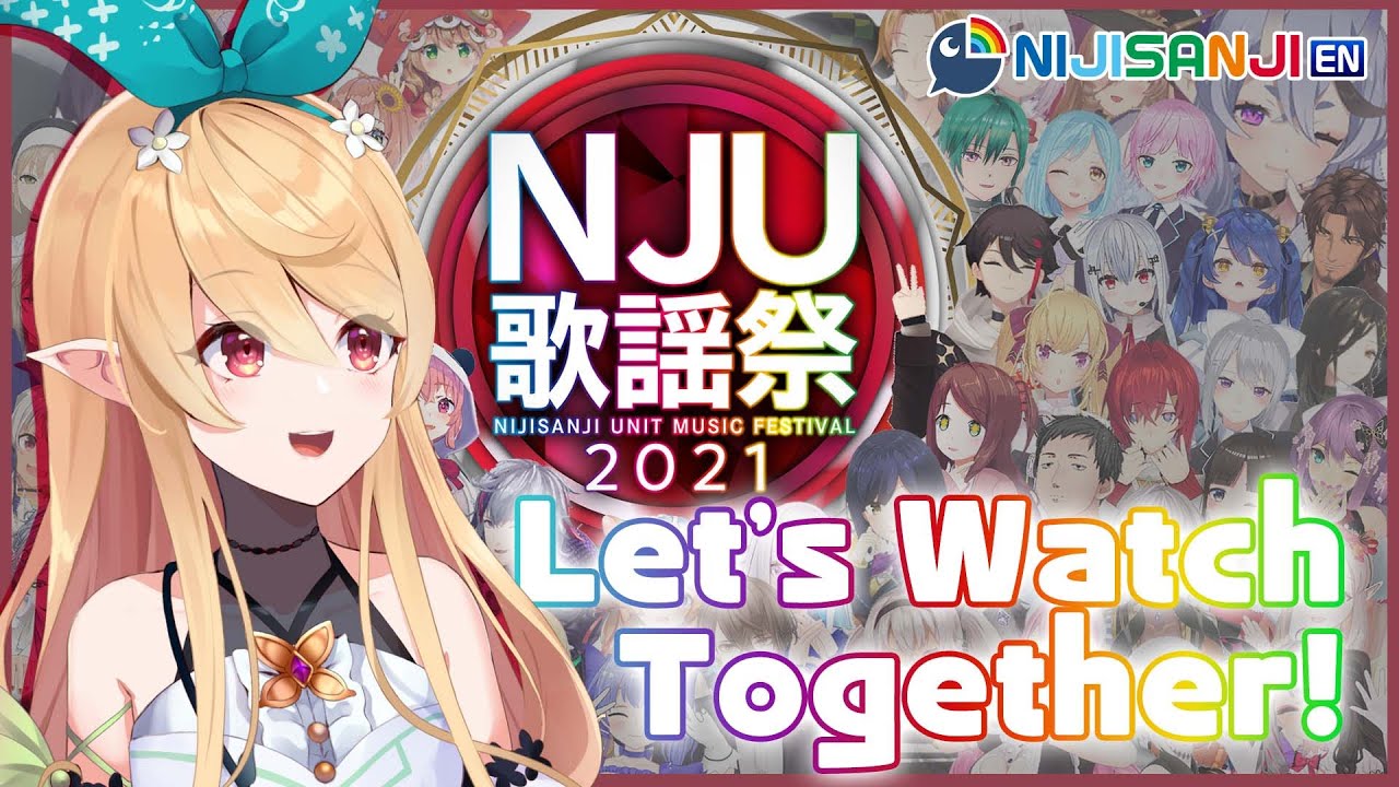 【NIJI UNIT MUSIC FESTIVAL WATCHALONG】#NJU歌謡祭2021 senpai singing ...