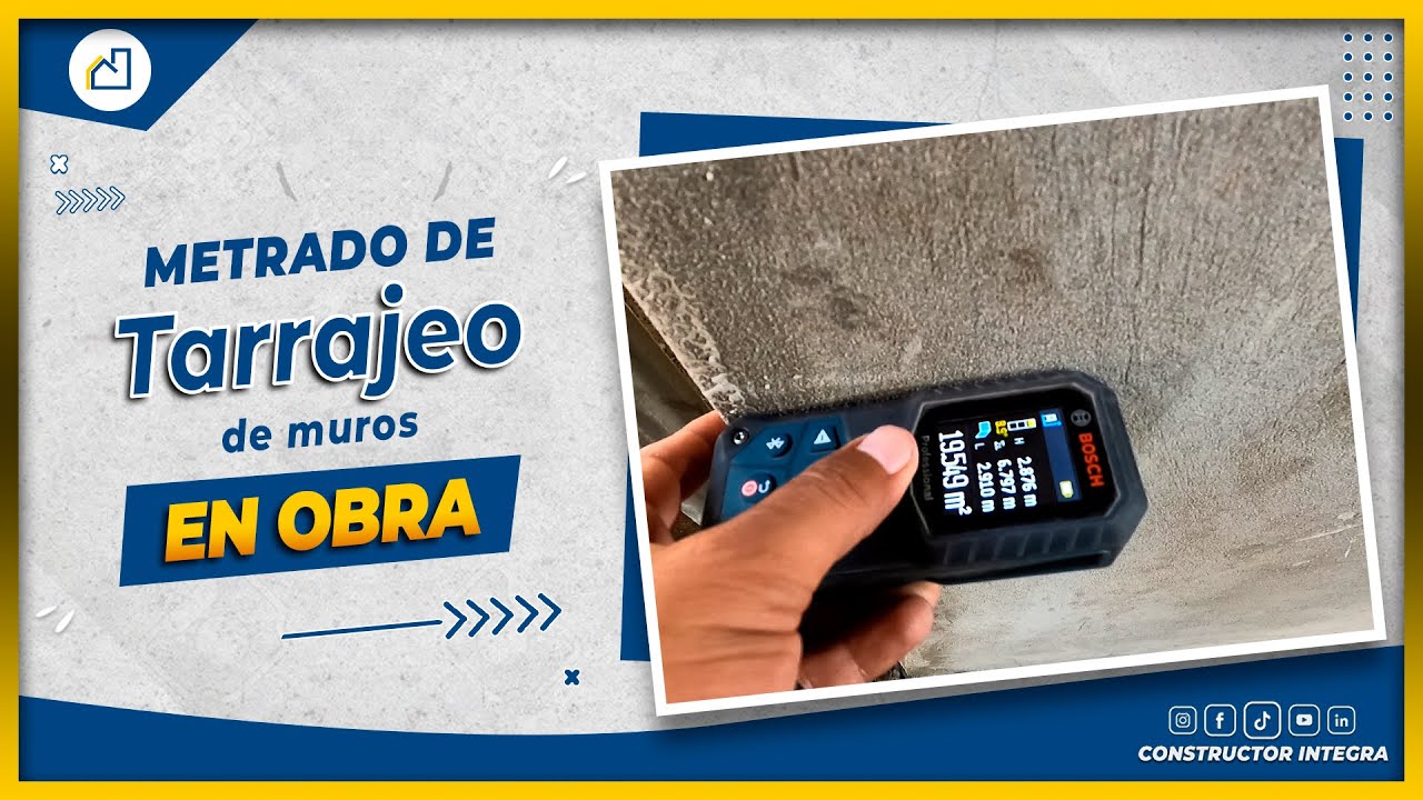 ¿CÓMO METRAR EL TARRAJEO DE MUROS EN 5 MINUTOS? | Acelera tu metrado ...