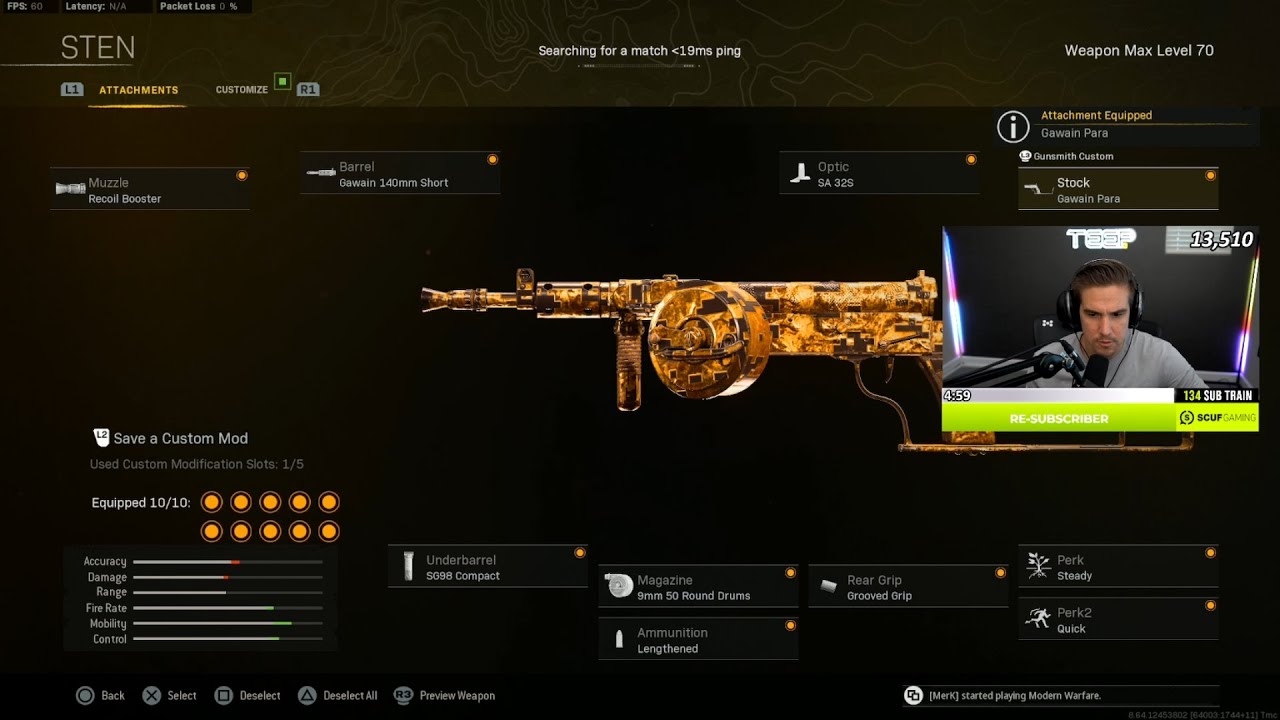 TEEPEE SHOWS HIS NEW STEN BUILD | BEST WARZONE LOADOUT - YouTube