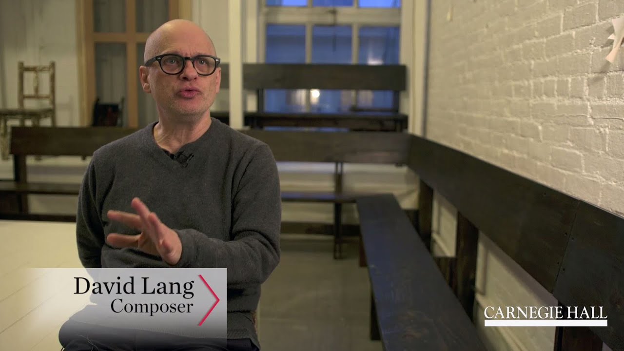David Lang: Maturing and Growing Up as a Composer - YouTube