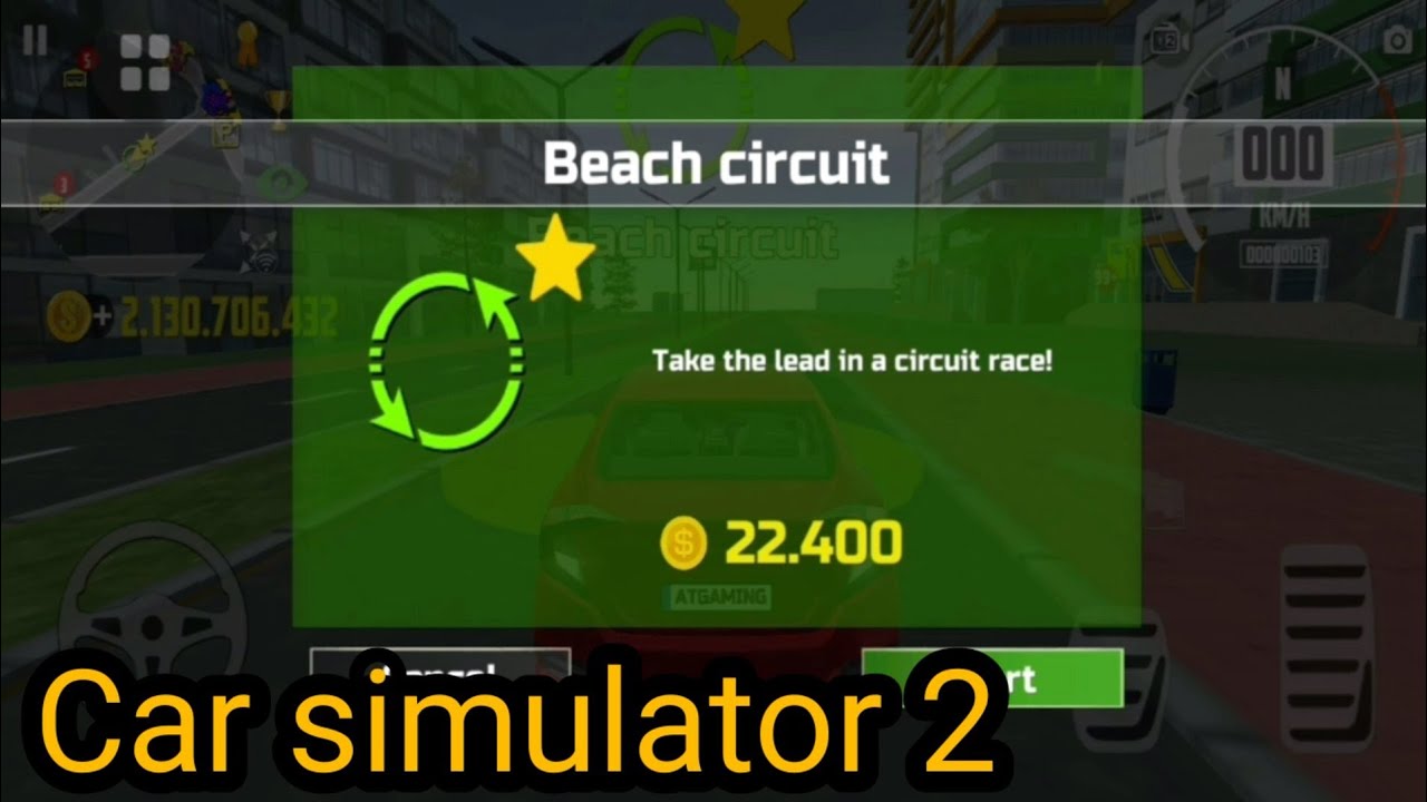 How to complete Beach Circuit in || Car simulator 2 || - YouTube